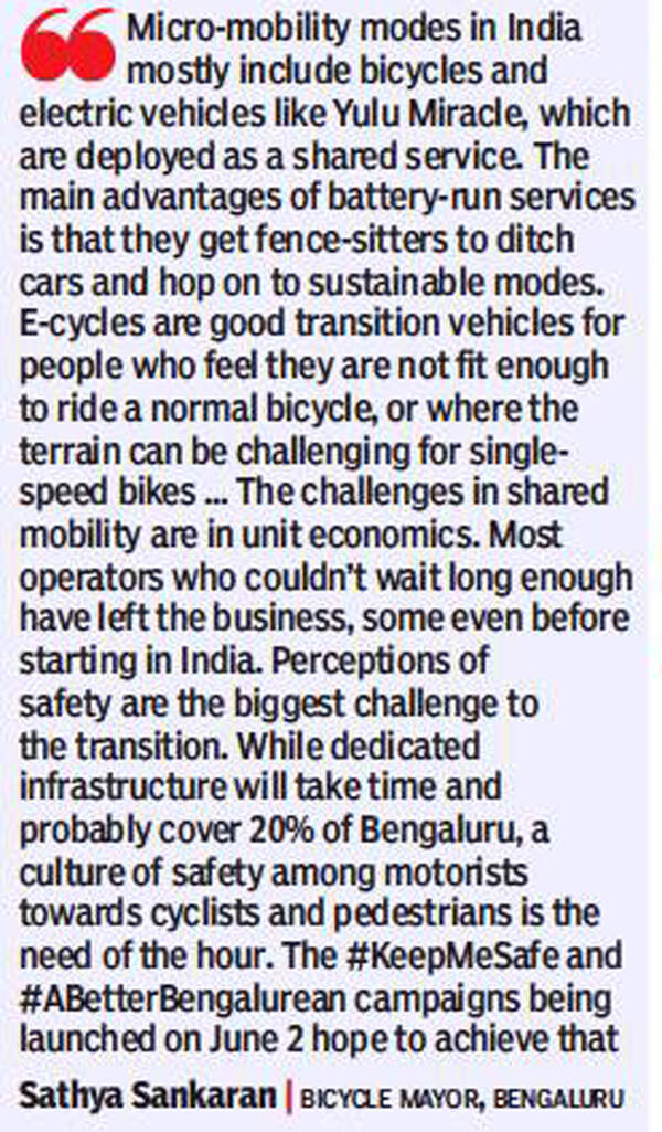 Micro-mobility booms in Bengaluru, eases last-mile connectivity woes ...