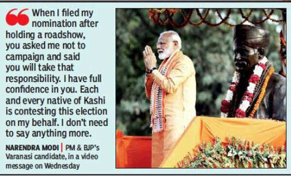 Modi-less final campaign strategy for Kashi | Varanasi News - Times of ...