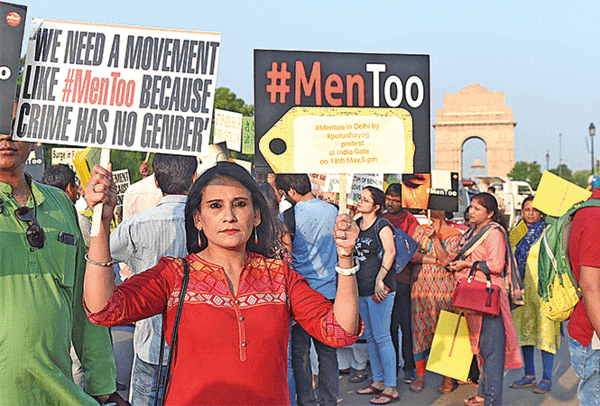 #MenToo supporters protest for Men’s Commission at India Gate | Events ...