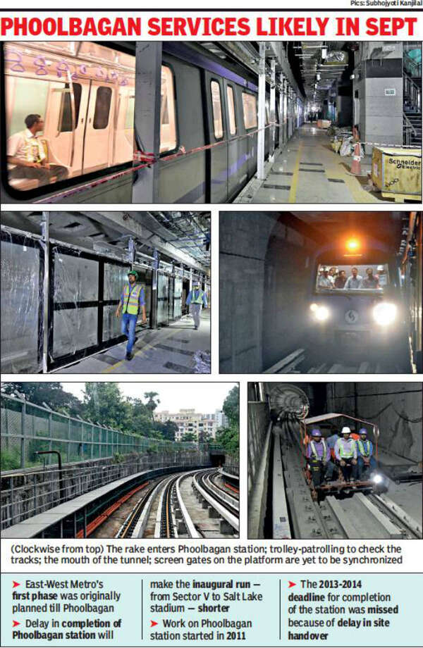 After 25 years, Kolkata Metro rake rolls into an underground station ...