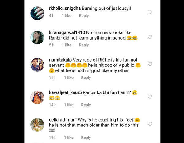 Ranbir Kapoor gets trolled when a fan in his frenzy touches his feet ...