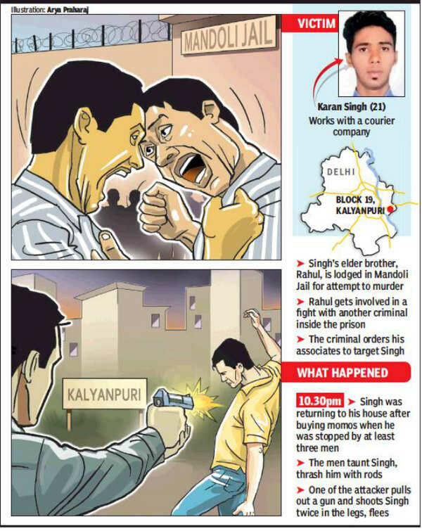 Delhi: Prison fight spills on to the streets | Delhi News - Times of India