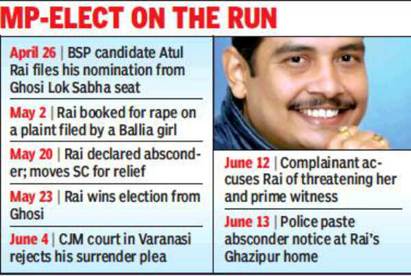 Will fugitive Ghosi MP be arrested before taking oath? | Varanasi News ...