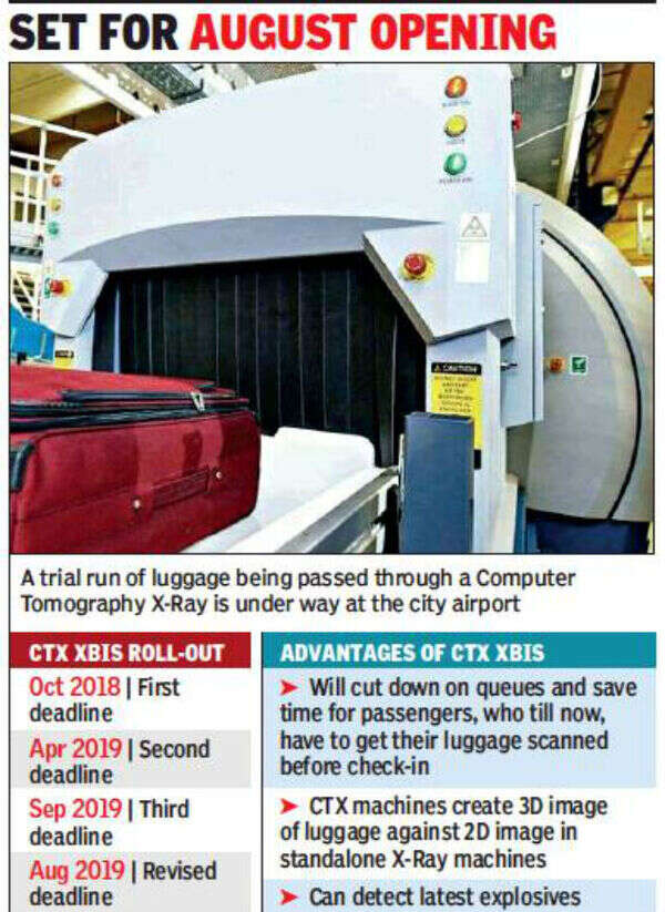 Kolkata airport takes a step towards inline scan | Kolkata News - Times ...