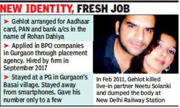 Girlfriend killer Raju Gehlot lived and worked as Rohan Dahiya | Delhi ...