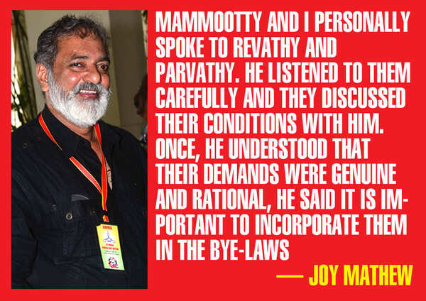 Mammootty mediates between AMMA and WCC members | Malayalam Movie News ...