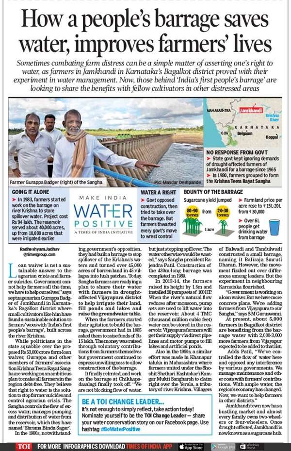 'Make India Water Positive': A cause for the Times | India News - Times ...