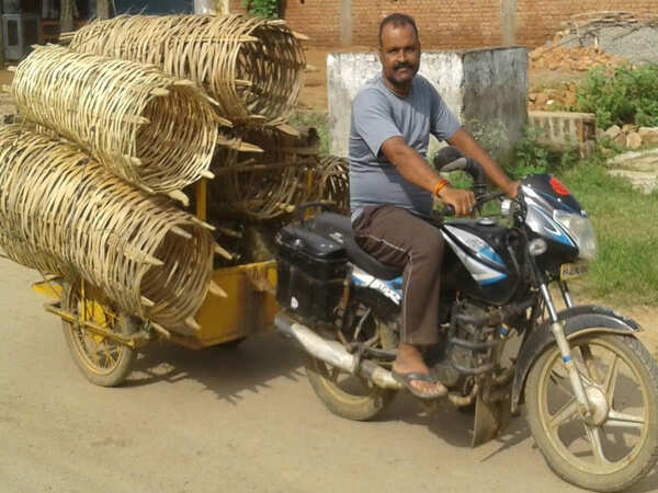 Madhya Pradesh teacher's ‘jugaad’ cart ferries kids to school | Bhopal ...