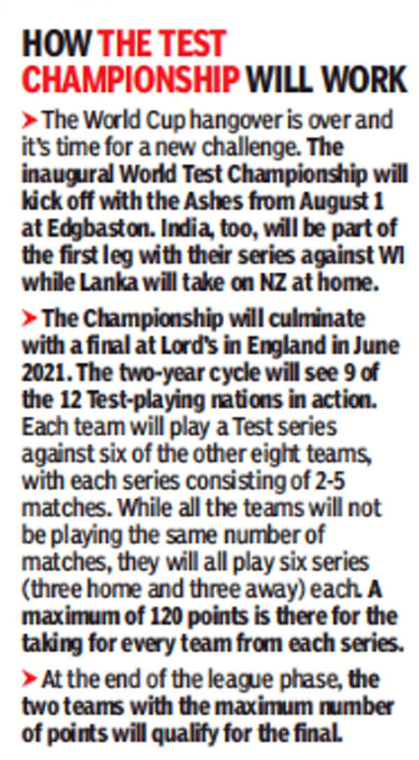 World Test Championship gives India chance to ease World Cup pain ...