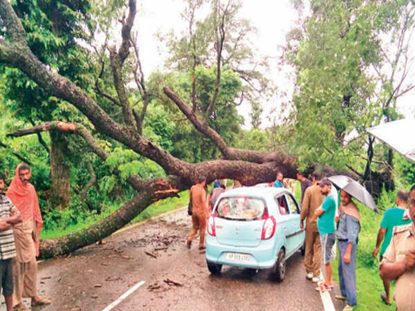 Landslides, flash floods block NH-5, 323 roads in Himachal Pradesh | Shimla News - Times of India