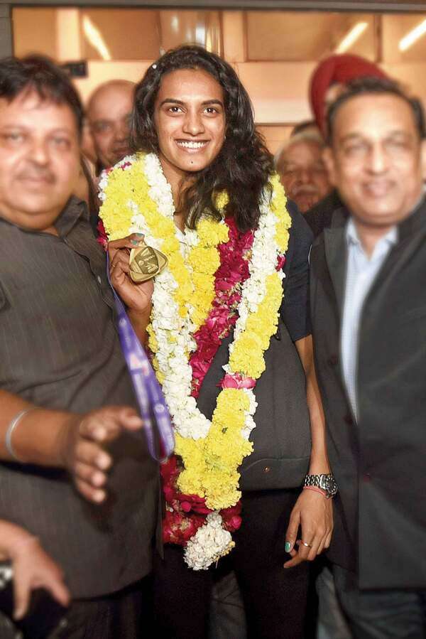 ‘Super Sindhu’ gets a champion’s welcome | Hyderabad News - Times of India