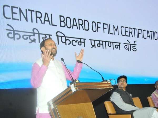 Prakash Javadekar inaugurates the new CBFC logo and certificate in ...