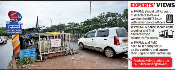 Pune: BRTS corridor confusion continues | Pune News - Times of India