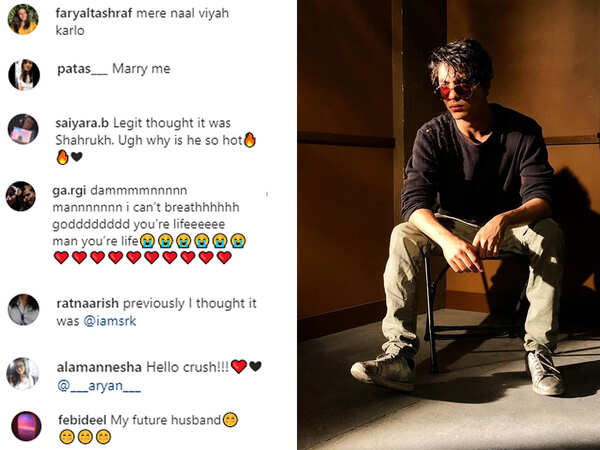 “Marry Me” and “Future Hubbby” comments flood Aryan Khan’s latest ...