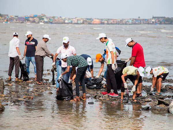 Corporate employees participate in beach clean-up drive, collect over ...