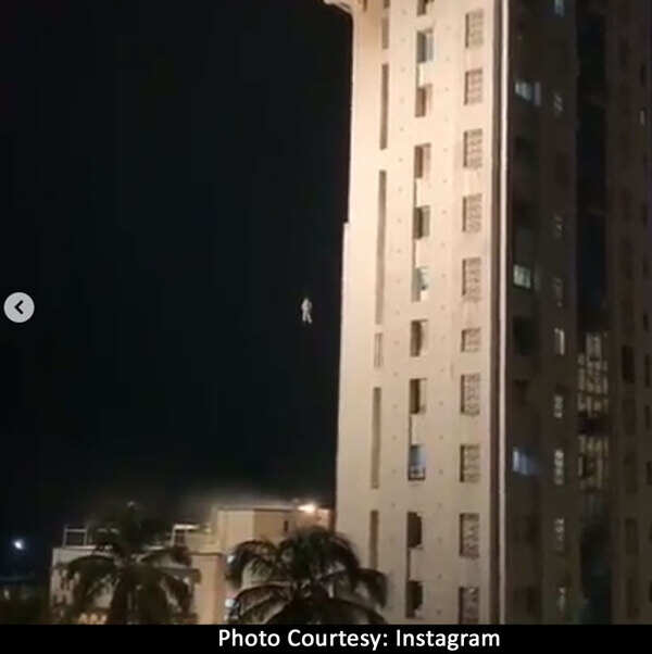 Watch Video: Is that Robert Pattinson jumping off a building for ...