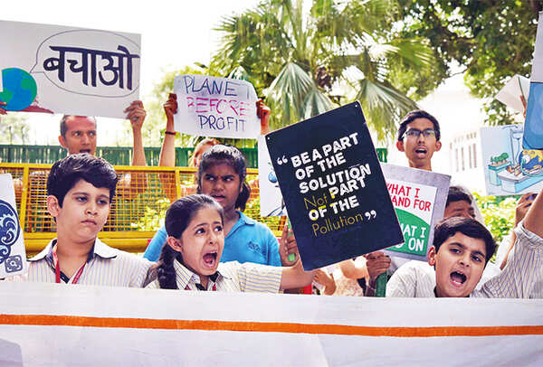 #ClimateStrike: Delhi kids join global protest | Delhi News - Times of ...
