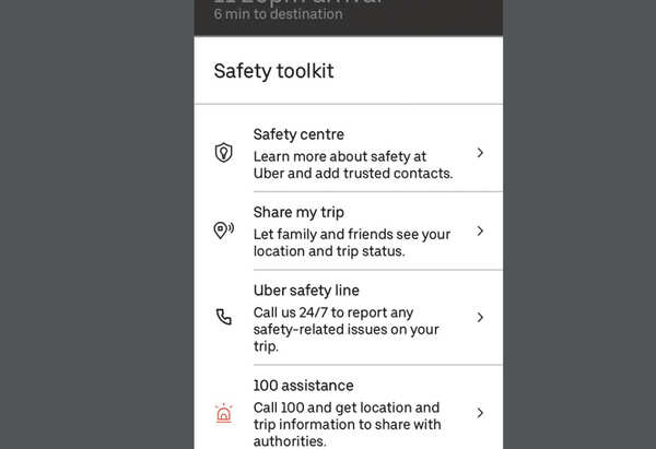 Safety buttons on cab-booking apps connect to police, but not of much ...