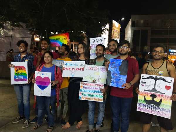 Excitement and happiness mark LGBTQIA+ poster making event in Raipur ...