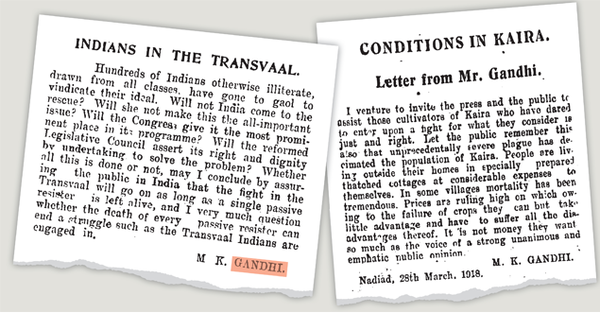 Mahatma Gandhi's letters to the The Times of India | India News - Times ...