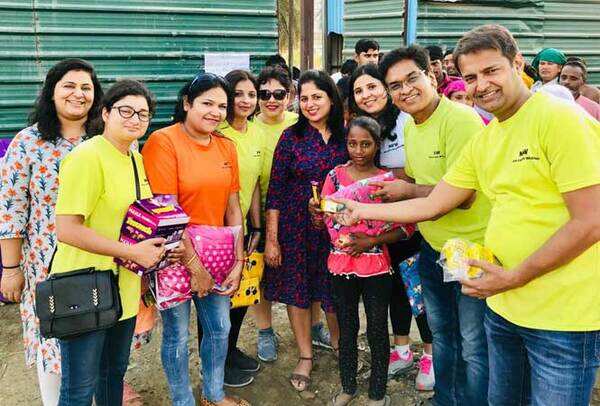 Walkers' group brings Diwali cheer for less-fortunate in Noida | Noida ...
