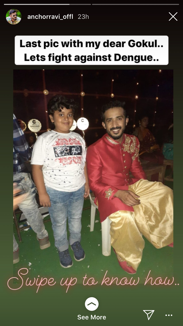 TV anchor Ravi mourns the death of 11 year-old anchor Gokul Sai Krishna ...