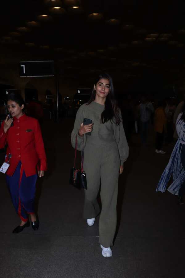 Photos: Pooja Hegde flashes a happy smile as she makes appearance at ...