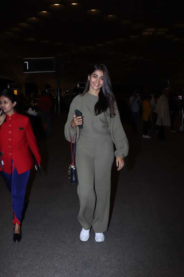 Photos: Pooja Hegde flashes a happy smile as she makes appearance at ...
