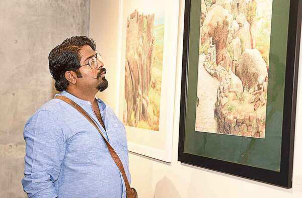 Artist Rohini Kumar pays tribute to his gurus with this exhibition ...