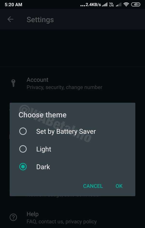 Here’s how Dark Mode in WhatsApp may differ - Times of India
