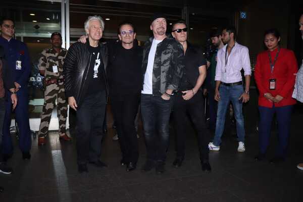 Irish rock band U2 arrives in Mumbai for their performance; band ...