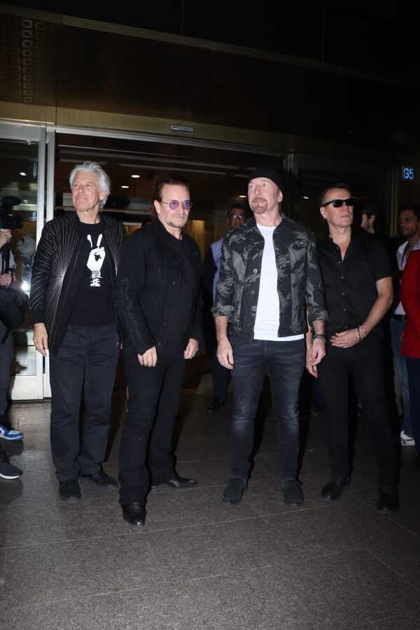 Irish rock band U2 arrives in Mumbai for their performance; band ...
