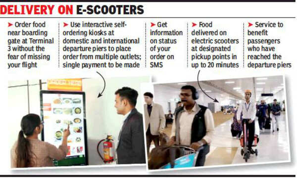 Delhi: Ask 'genie' to deliver food at IGI T3 boarding gate | Delhi News ...