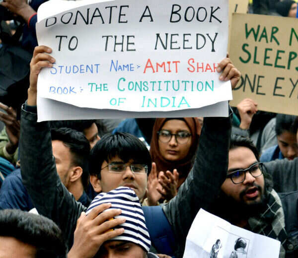 Protesters use creative slogans to vent anger against citizenship law ...