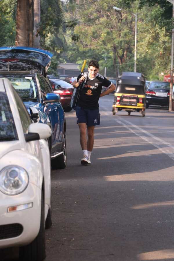 Saif Ali Khan's son Ibrahim gets snapped post his cricket net practice ...