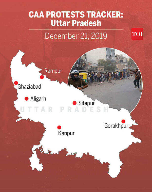 Infographic: CAA protests tracker | India News - Times of India