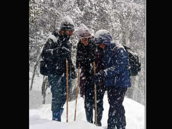 Photos: Cold winds sweep Uttarakhand; snowfall in higher reaches ...