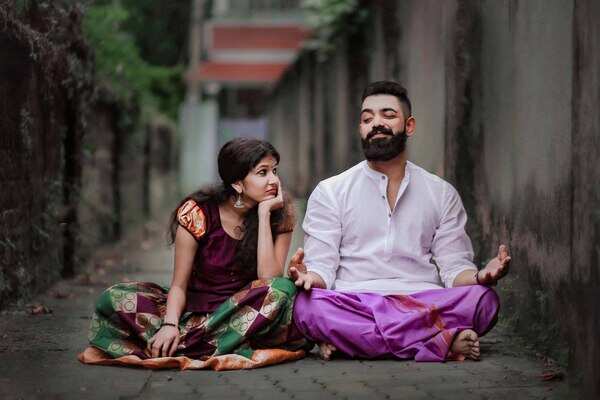 Check out the beautiful photos of Uppum Mulakum fame Lechu and Rovin ...