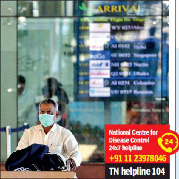 2 in isolation, 300 quarantined at home | Chennai News - Times of India