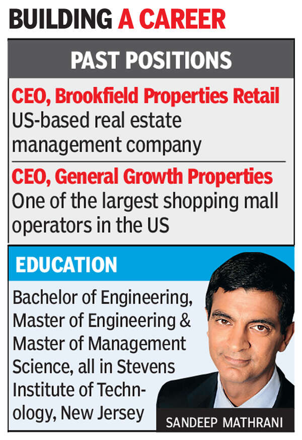 Realty ace Sandeep Mathrani is WeWork CEO - Times of India