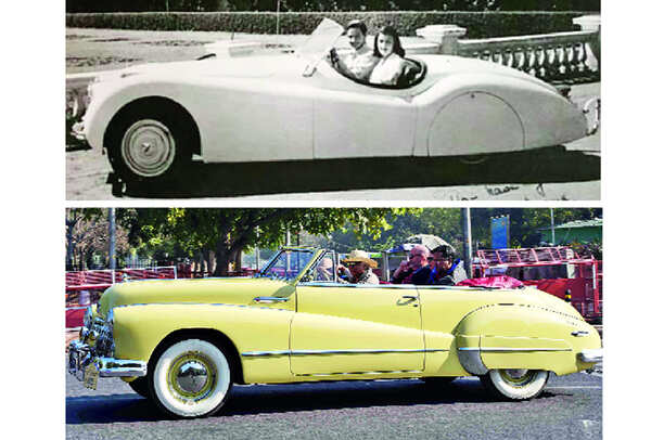 1935 Rolls Royce Coupe,1950 Lambretta scooter: Vintage vehicles cruise ...