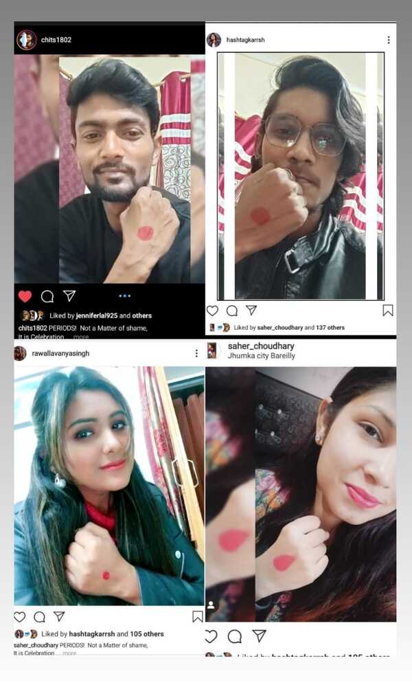 Bareilly youngsters participated in Red Dot campaign on Menstrual ...