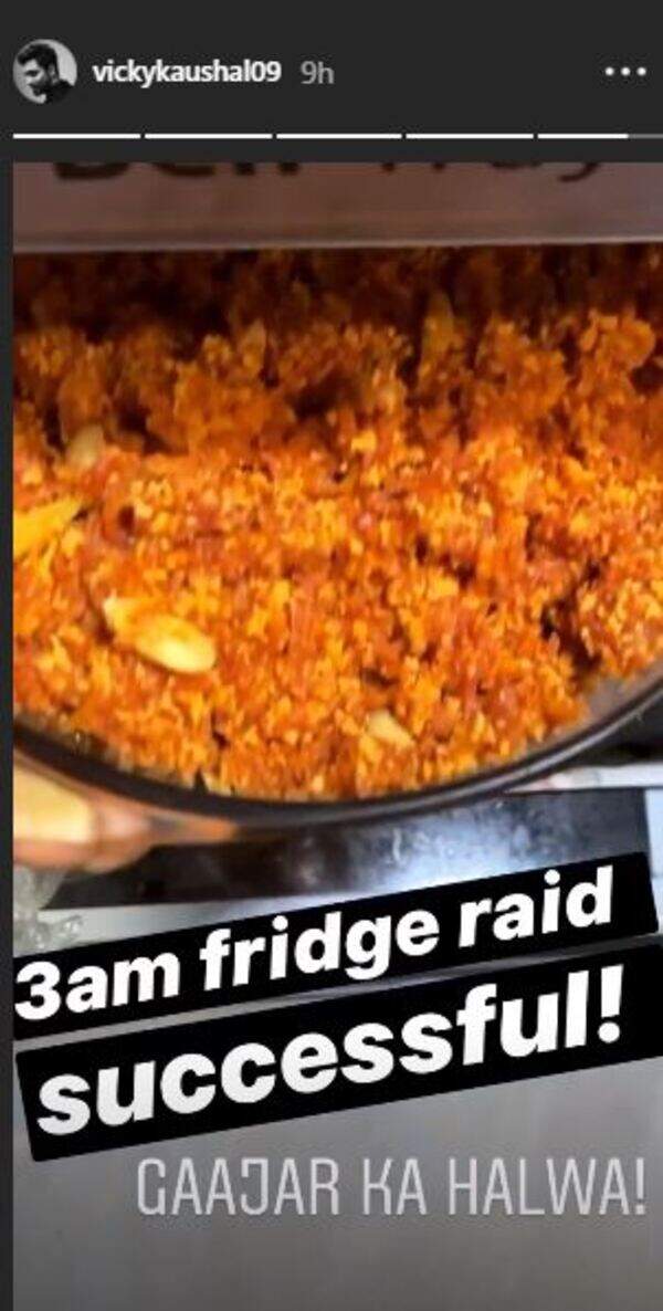 Vicky Kaushal raids his fridge at midnight to beat his hunger pangs and ...