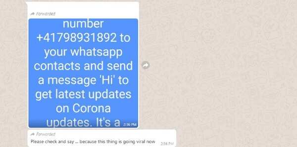 FACT CHECK: WHO WhatsApp number being shared widely is genuine - Times ...