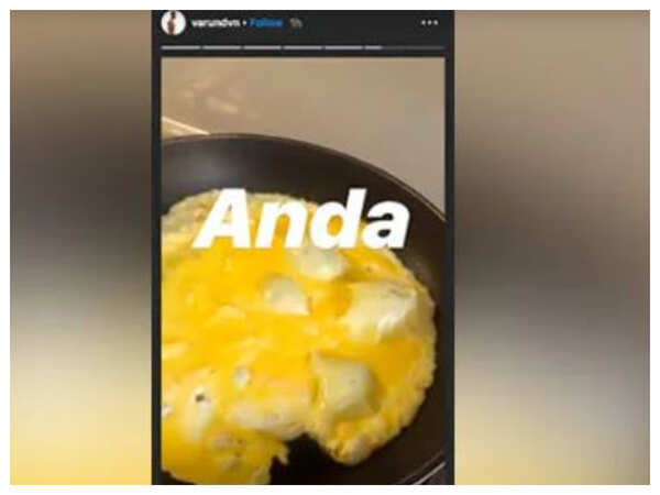 Here’s how Varun Dhawan spends time cooking a delicious egg preparation ...