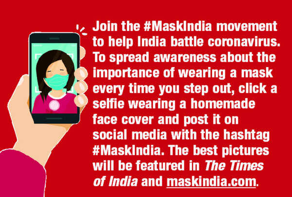 To stay safe in the fight against COVID-19, wear a mask, India! - Times ...