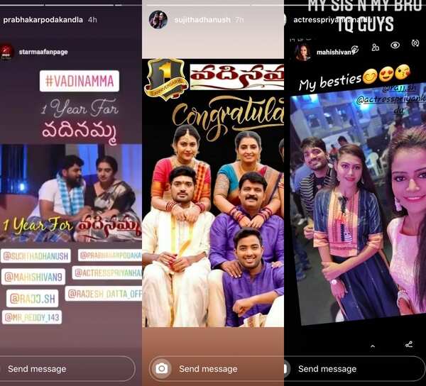 Vadinamma completes one year; actors Prabhakar, Sujitha and others ...