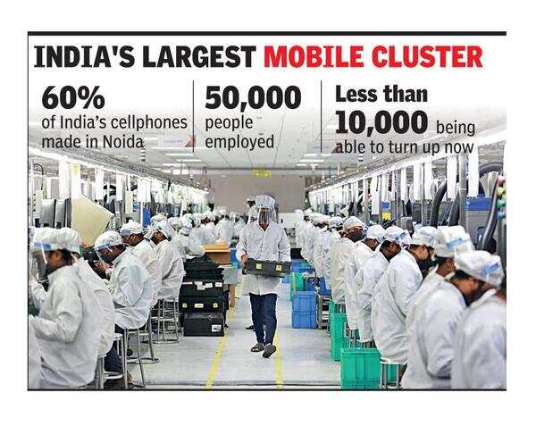 Noida: Mobile companies reboot assembly line, but where are workers ...