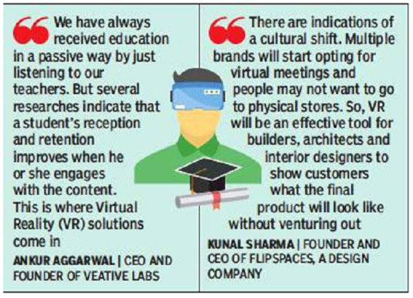 Virtual reality boost to education, interior design - Times of India