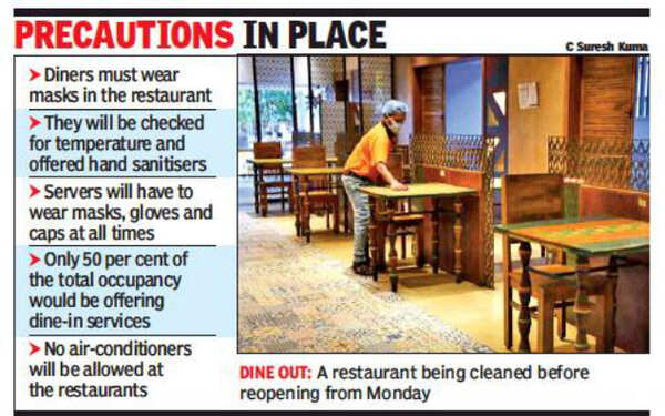 Chennai Unlock 1.0: Dine-in hotels to open from Monday | Chennai News ...